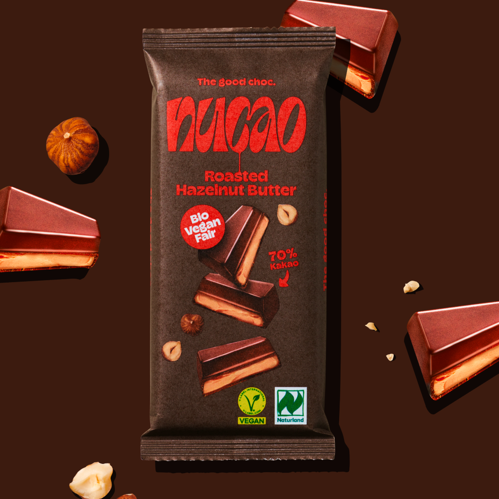 nucao Tafelschokolade - Roasted Hazelnut Butter – 10er Box